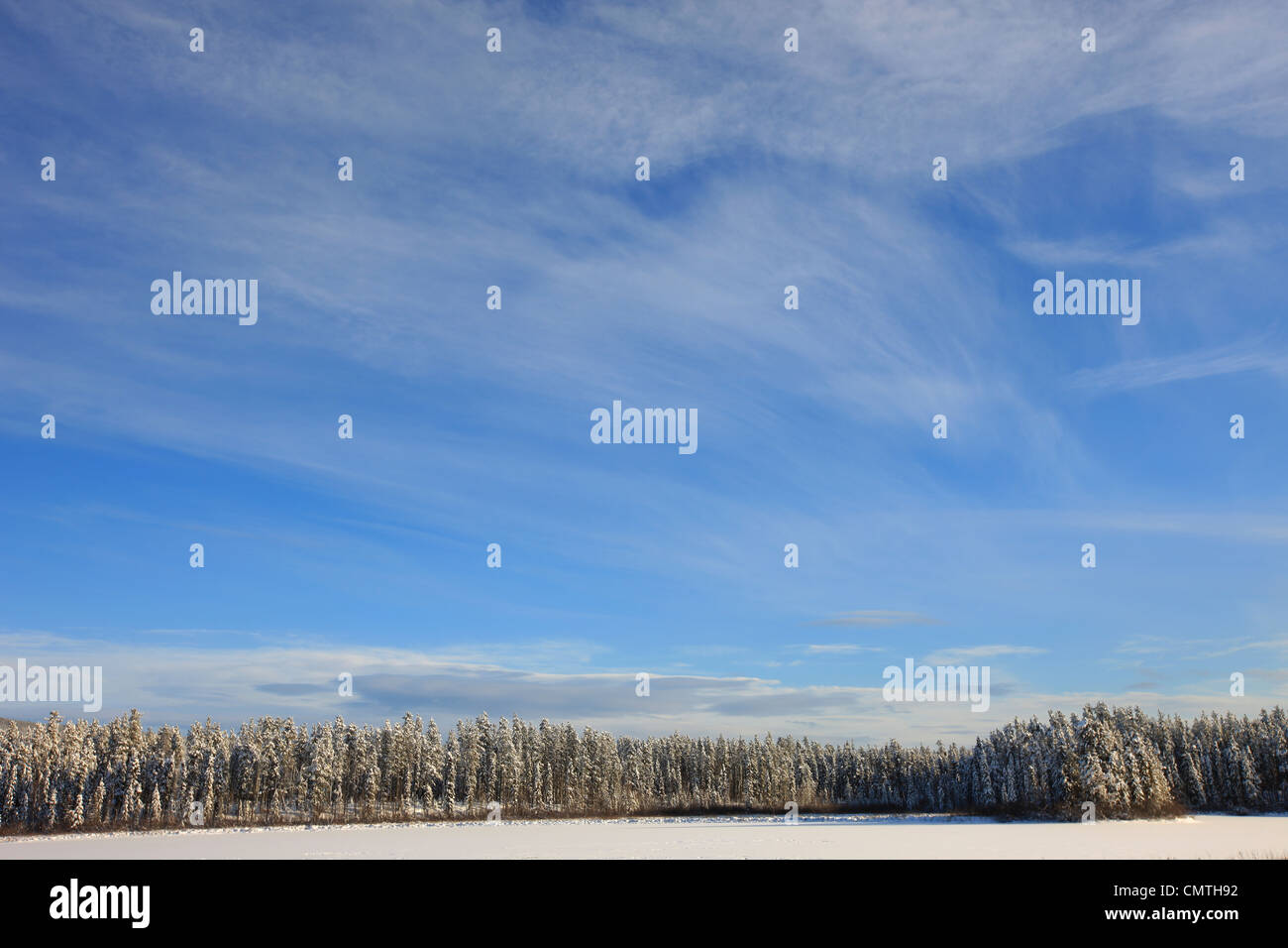 Winter afternoon over Wye Lake, Watson Lake, Yukon Stock Photo - Alamy