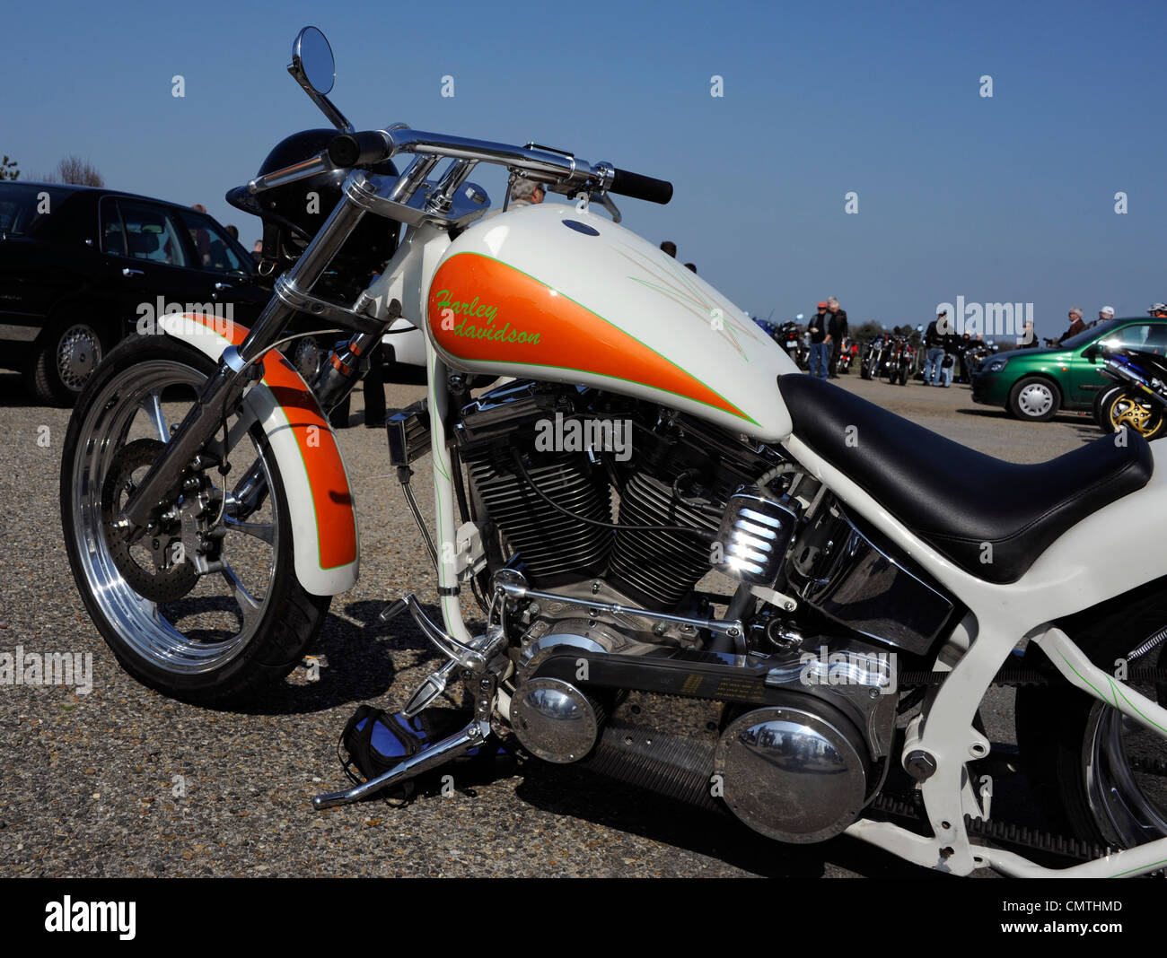 Harley - Davidson,custom motorcycle, made in USA Stock Photo - Alamy