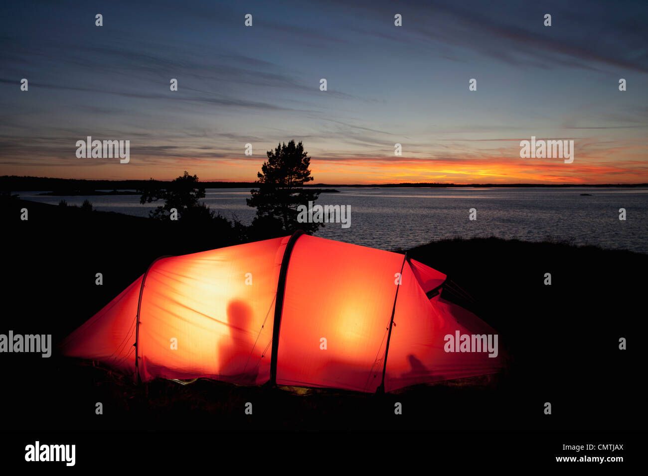 Lightened tent hi-res stock photography and images - Alamy