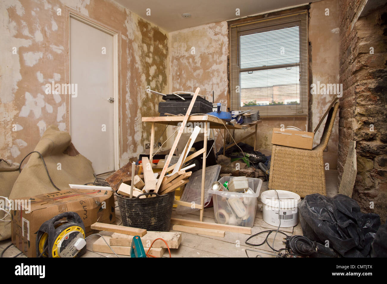 Room undergoing renovation Stock Photo - Alamy