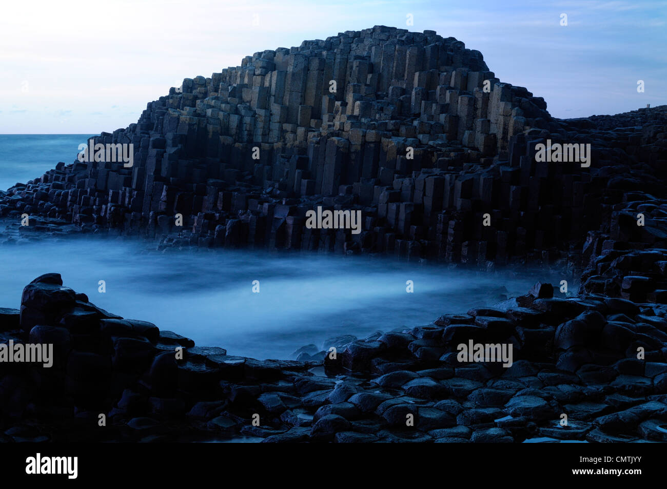hexagonal shaped basalt columns Giant's Causeway County Antrim Northern ...