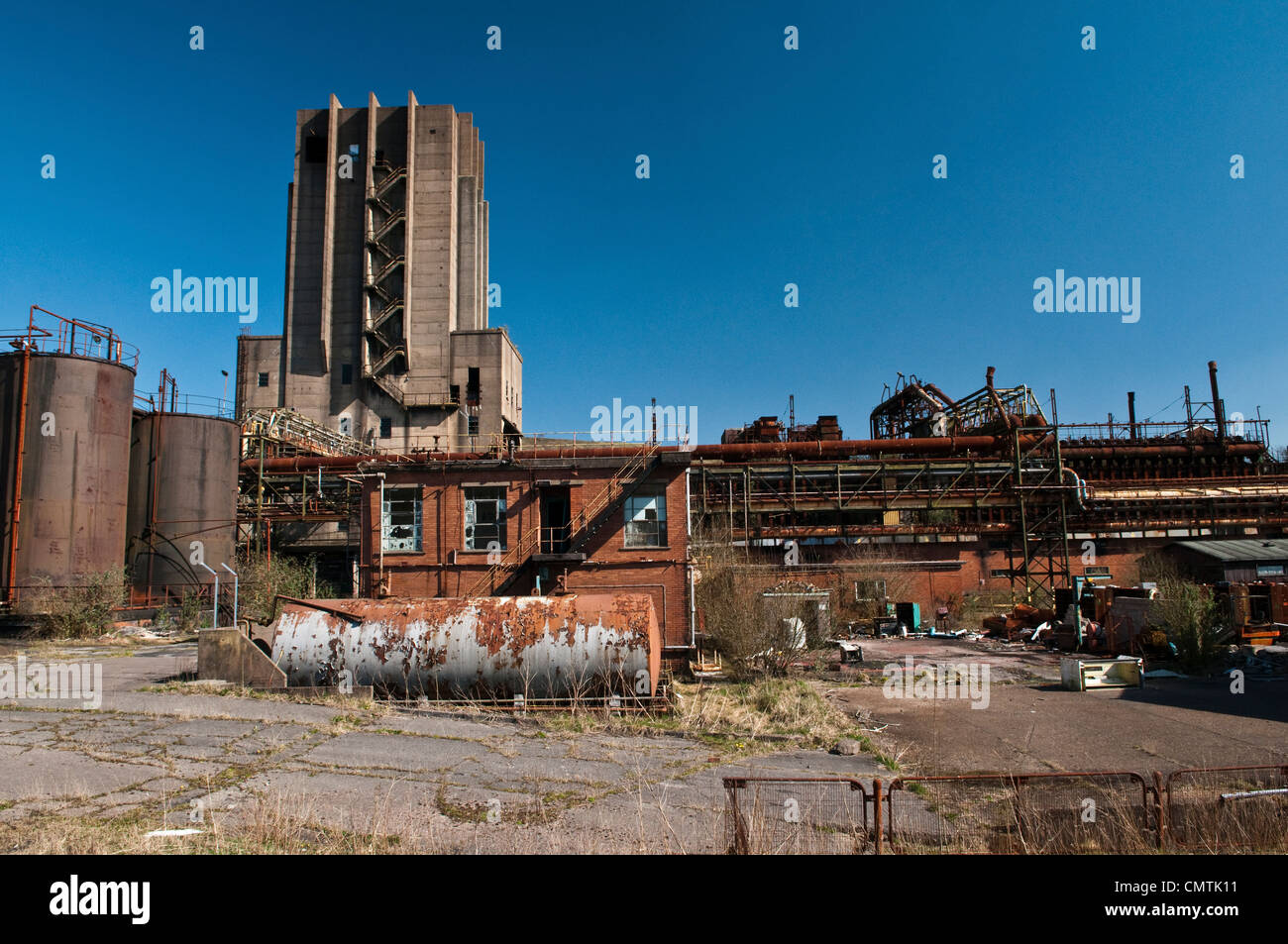 Old derelict coke works in south Wales - closed in 2002 - and now ...