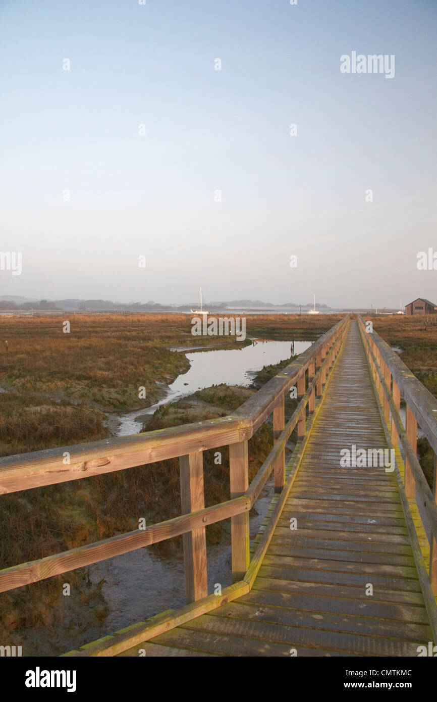 The Causeway, Newtown Saltmarsh, Isle of Wight Stock Photo - Alamy