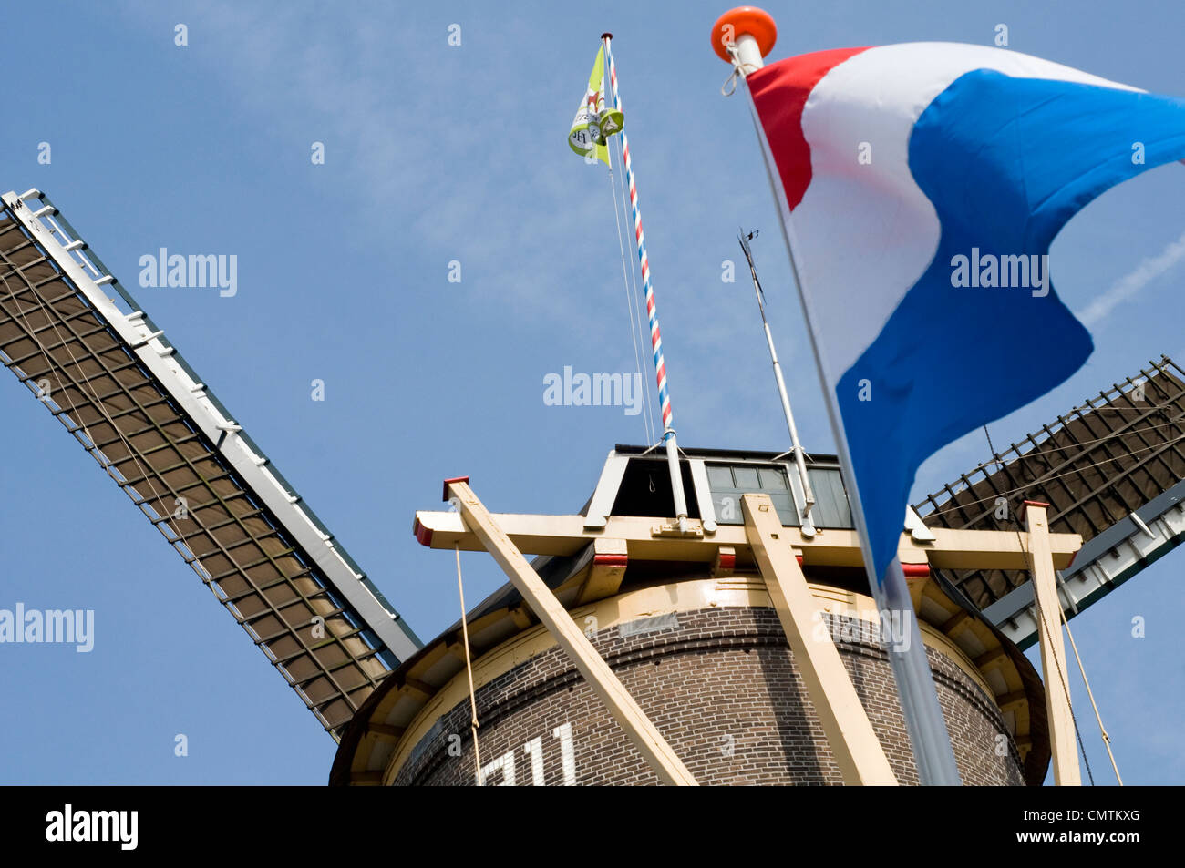 Holland windmill netherlands flag hi-res stock photography and images ...