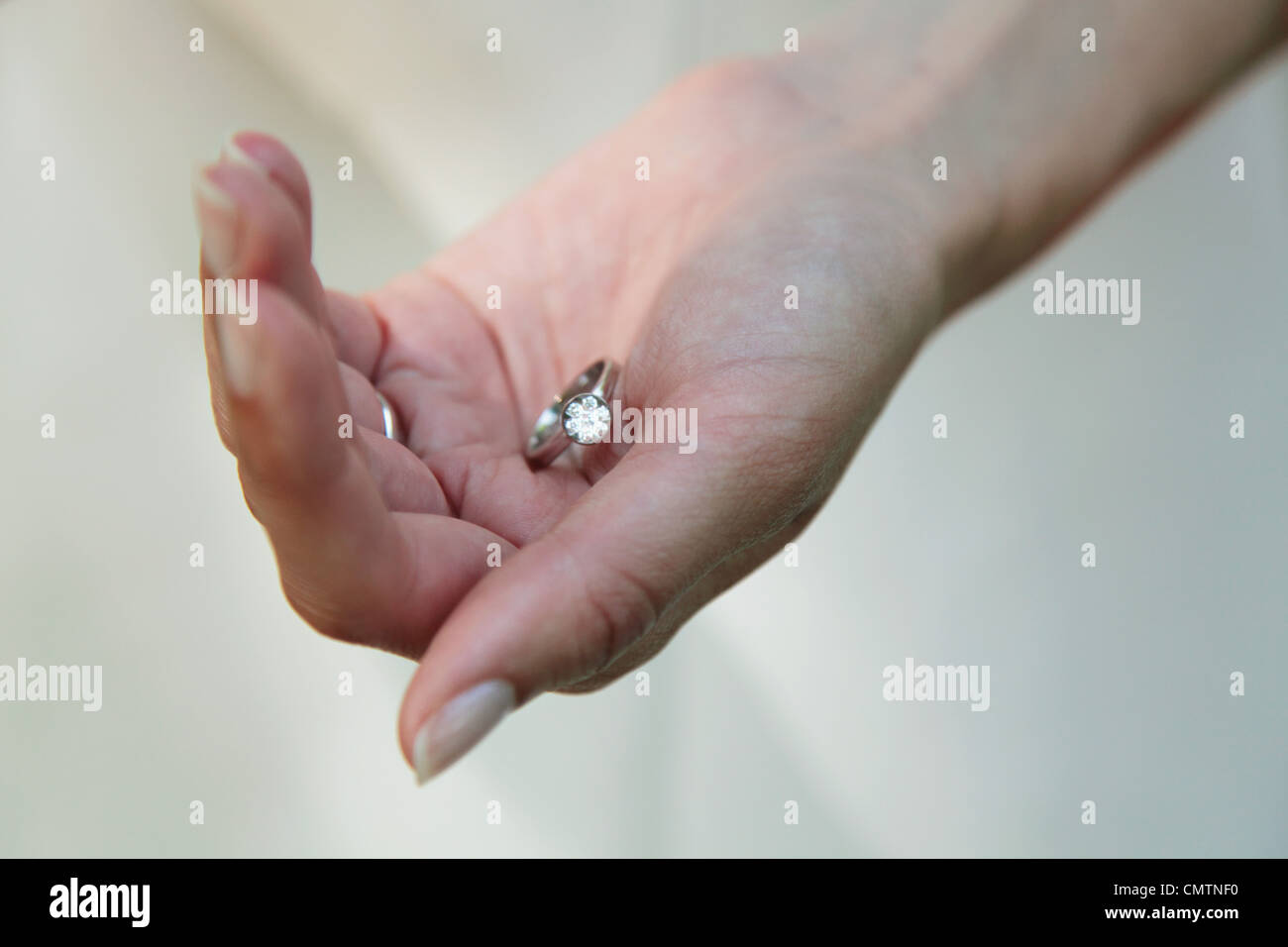 Hand with ring hi-res stock photography and images - Alamy