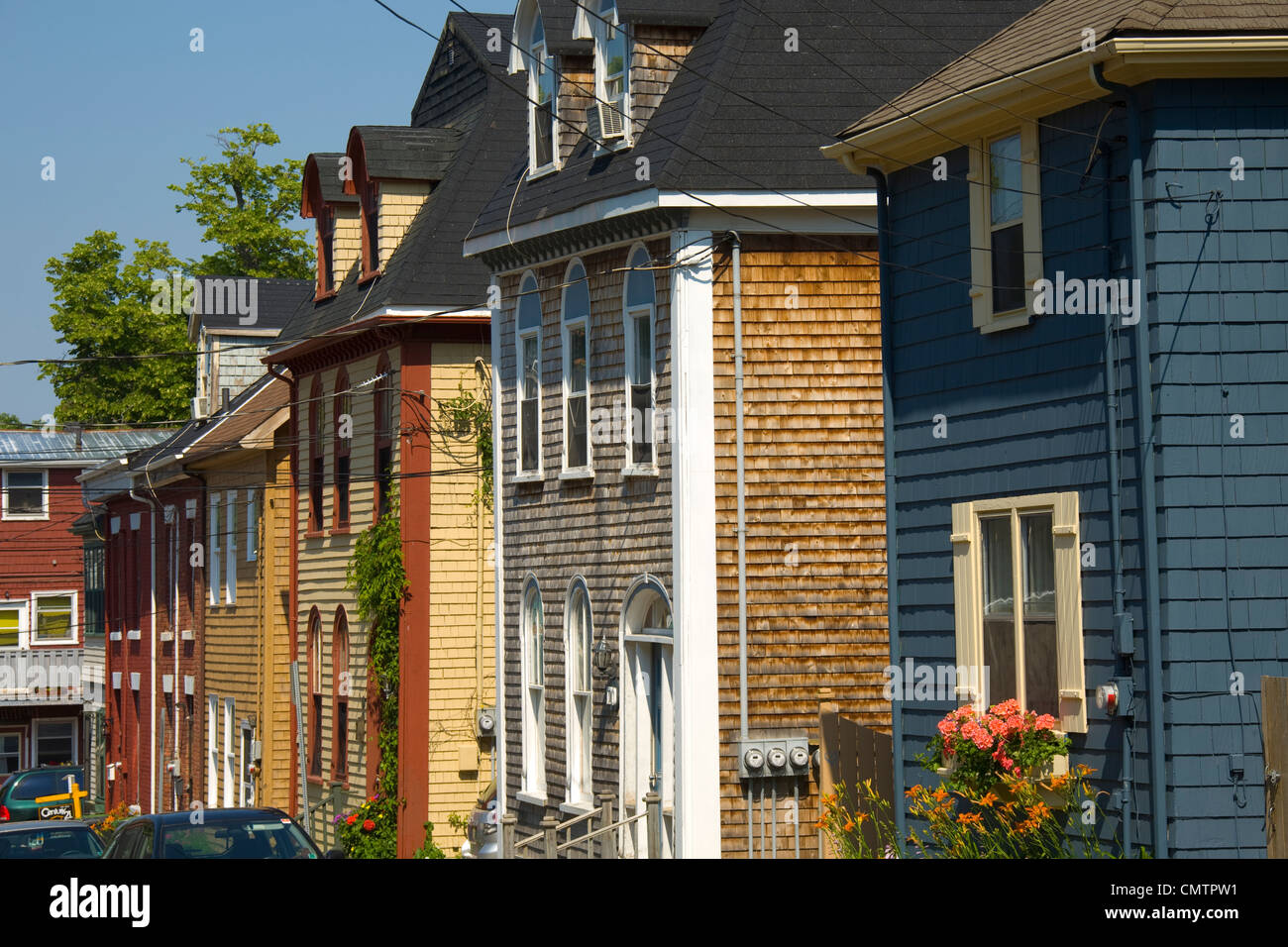 Colourful homes, Charlottetown, Prince Edward Island Stock Photo - Alamy