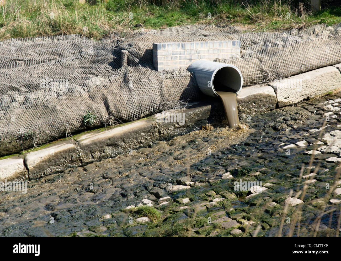 Water Outlet, sewage overflow Stock Photo - Alamy