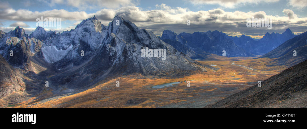 Tombstone Pass with Mt. Monolith and Tombstone Mountains, Yukon Stock ...