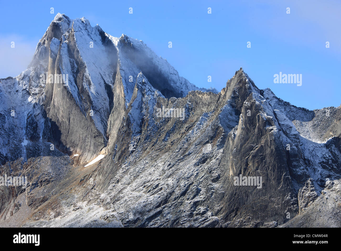 Summit of Mount Monolith, Tombstone Territorial Park, Yukon Stock Photo ...