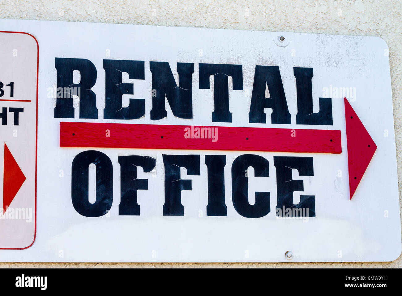 Rental office signs at an apartment community in Camarillo California ...