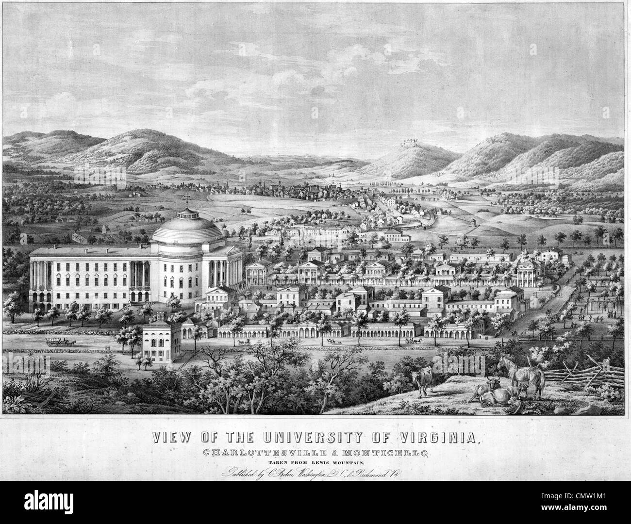 Monticello Black and White Stock Photos & Images - Alamy