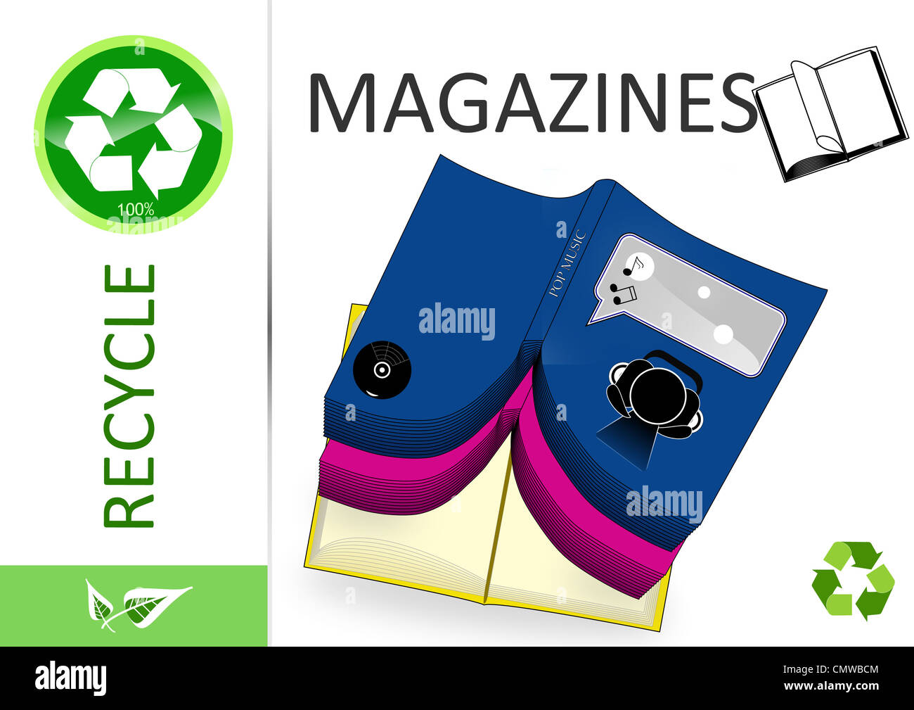 Please recycle magazines Stock Photo - Alamy