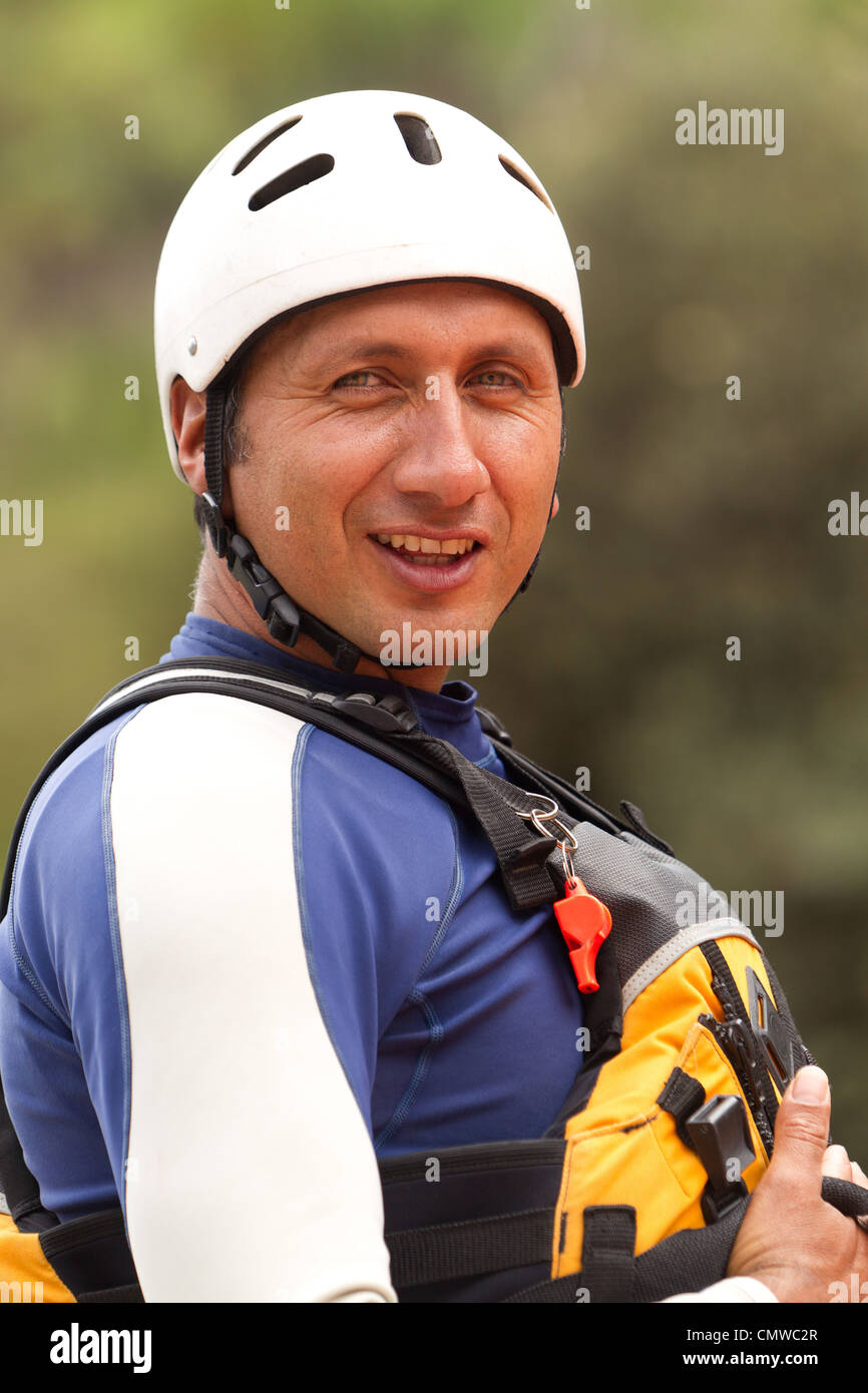 Whitewater rafting wetsuit hi-res stock photography and images - Alamy