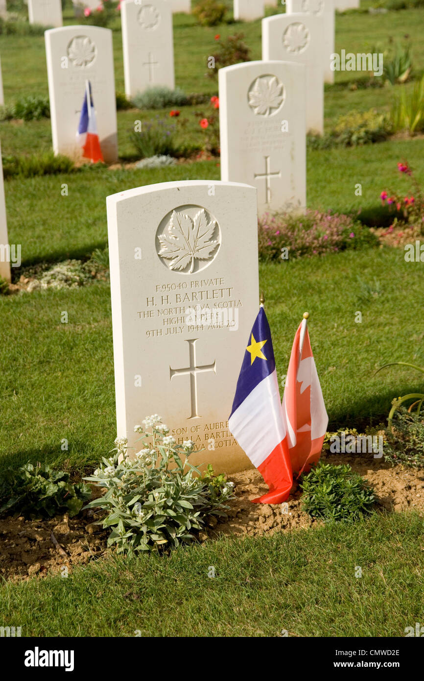 Commonwealth War Graves Commision Canadian Cemetery at Beny sur Mer ...