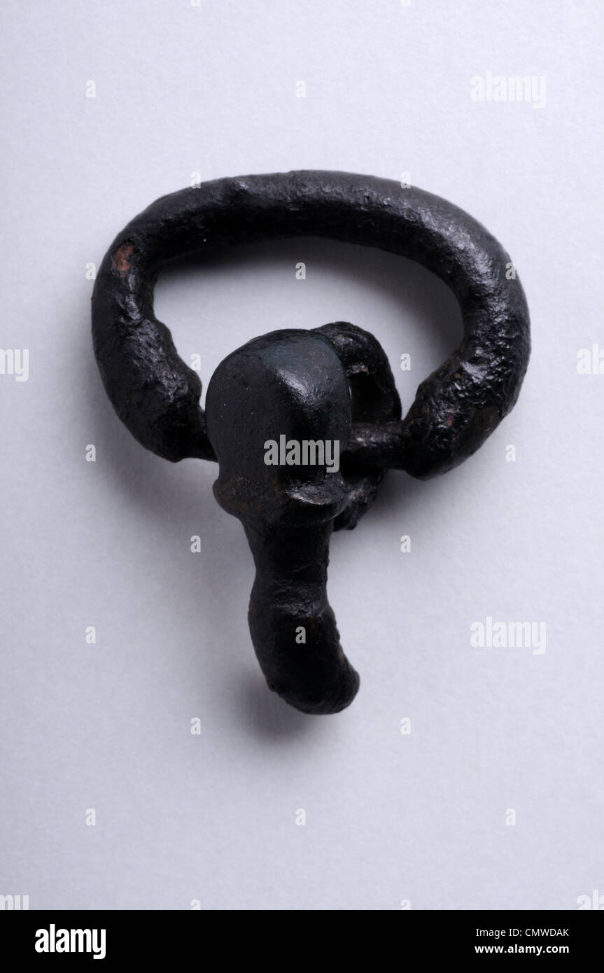 Roman belt buckle made of bronze from the Archaeological site of ...