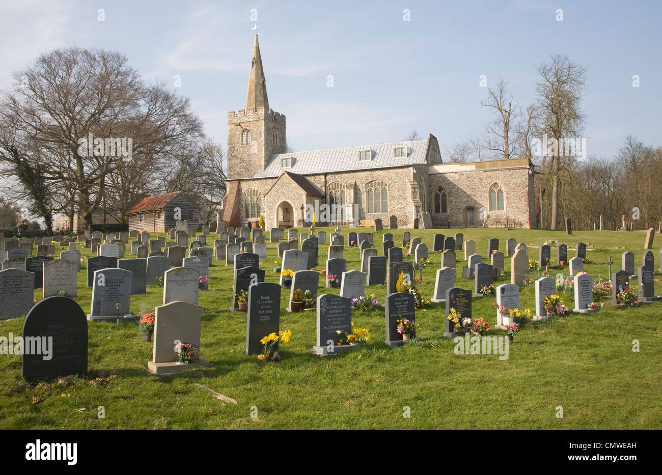 Parish church of Saint Mary, Polstead, Suffolk, England Stock Photo - Alamy