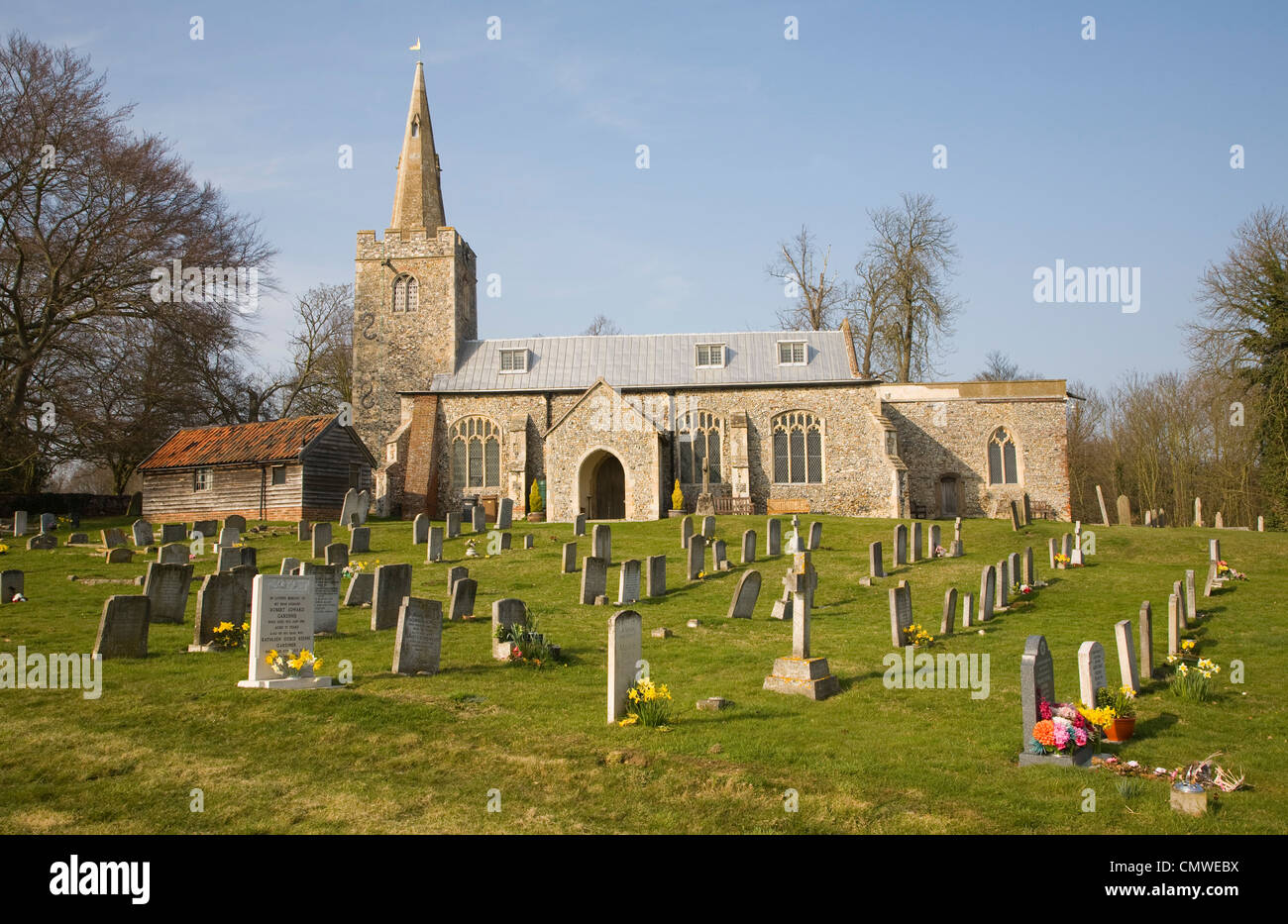 Parish church of Saint Mary, Polstead, Suffolk, England Stock Photo - Alamy