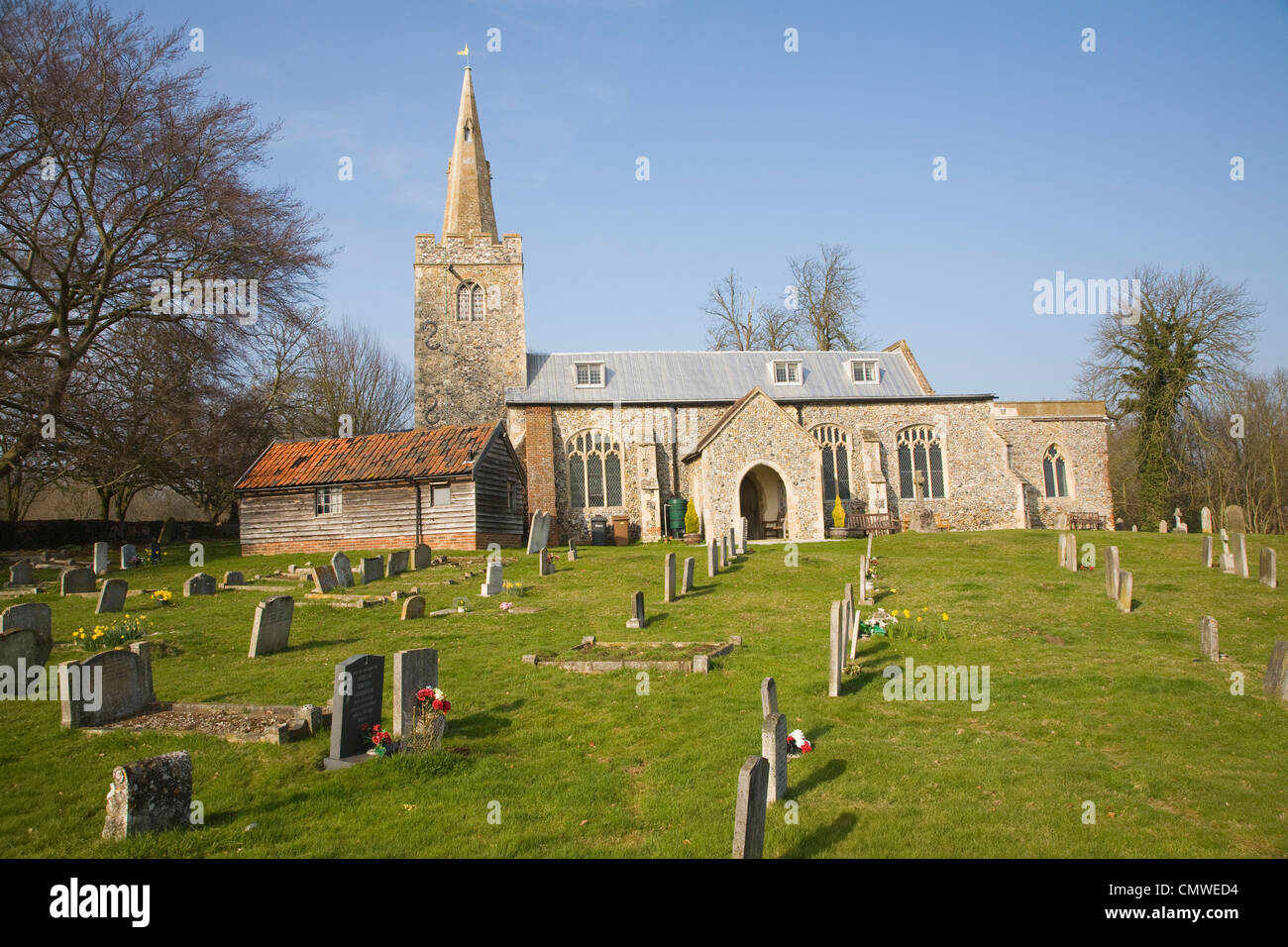 Parish church of Saint Mary, Polstead, Suffolk, England Stock Photo - Alamy