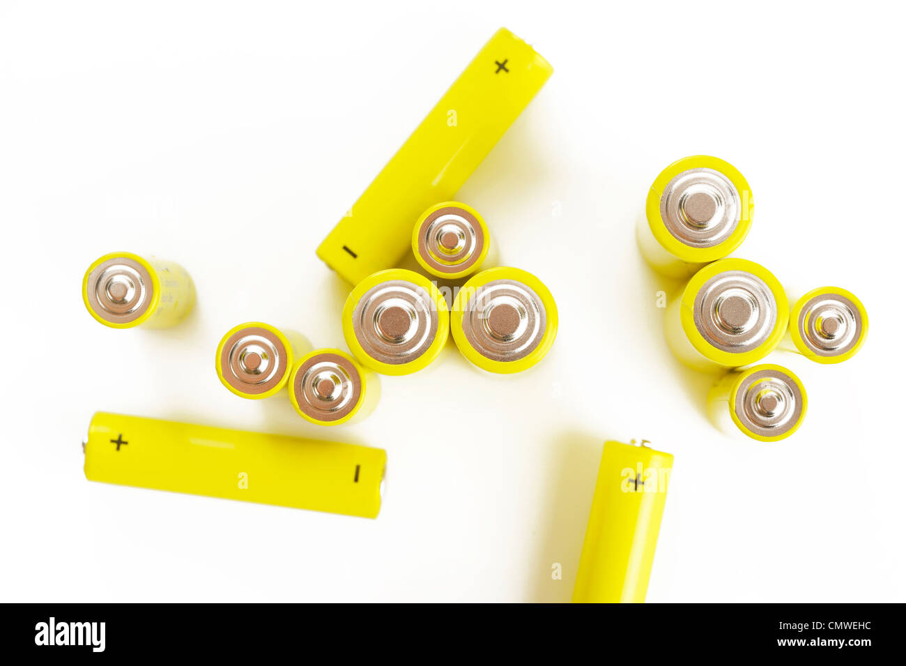 battery on a white background Stock Photo - Alamy