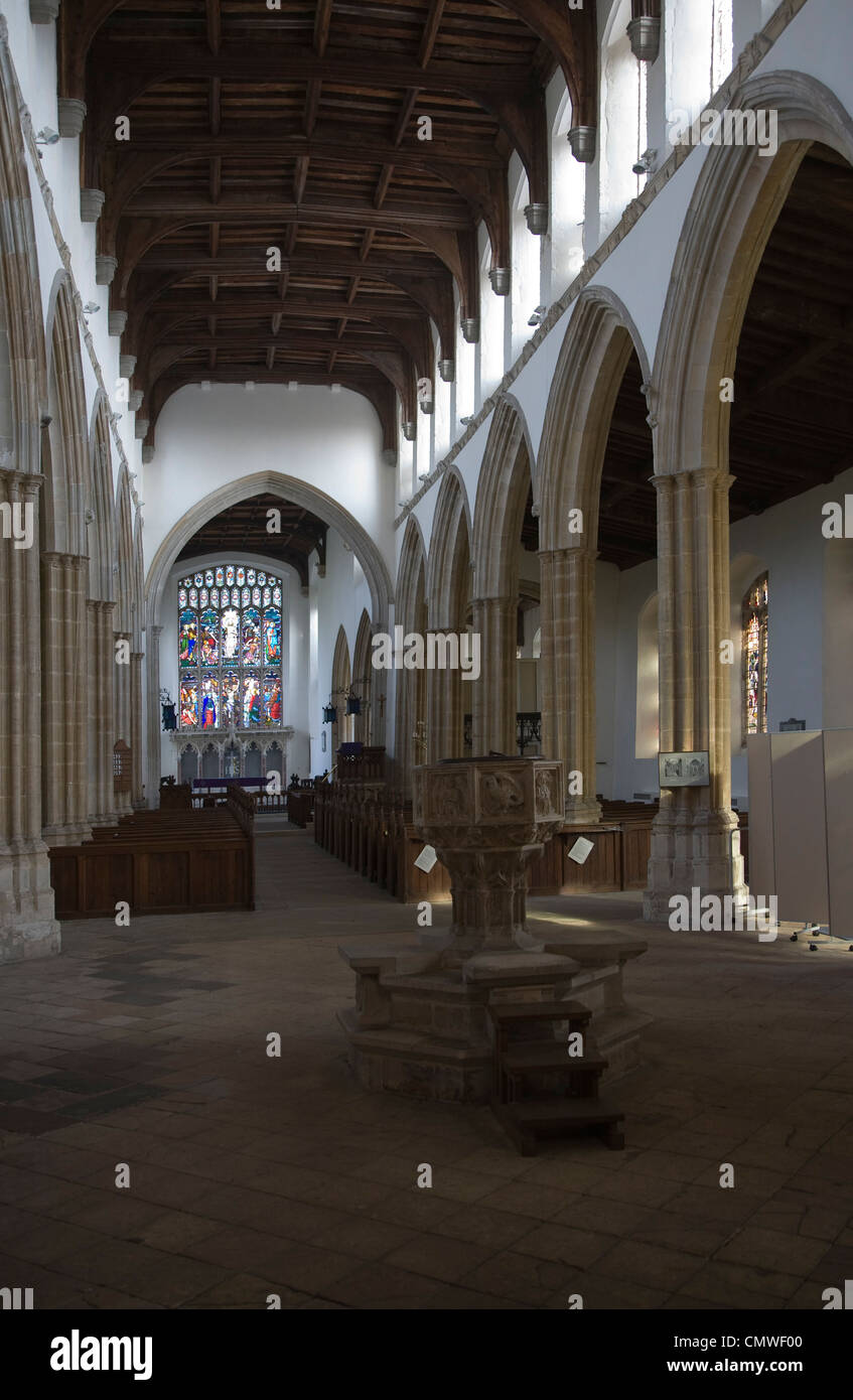 Interior Saint Mary church Stoke by Nayland, Suffolk, England Stock ...