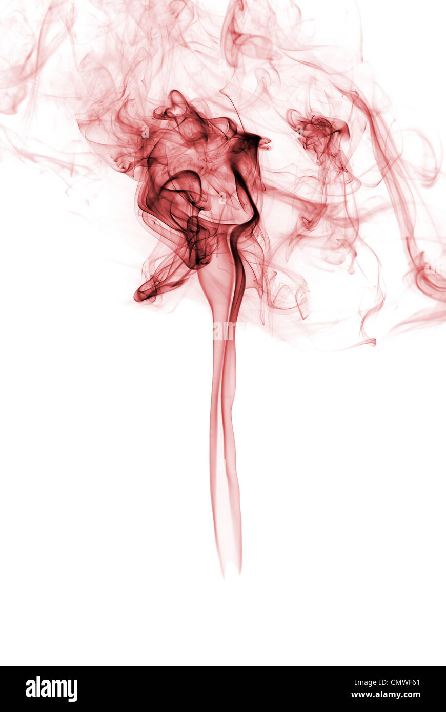 Studio shot of smoke on the white background Stock Photo - Alamy