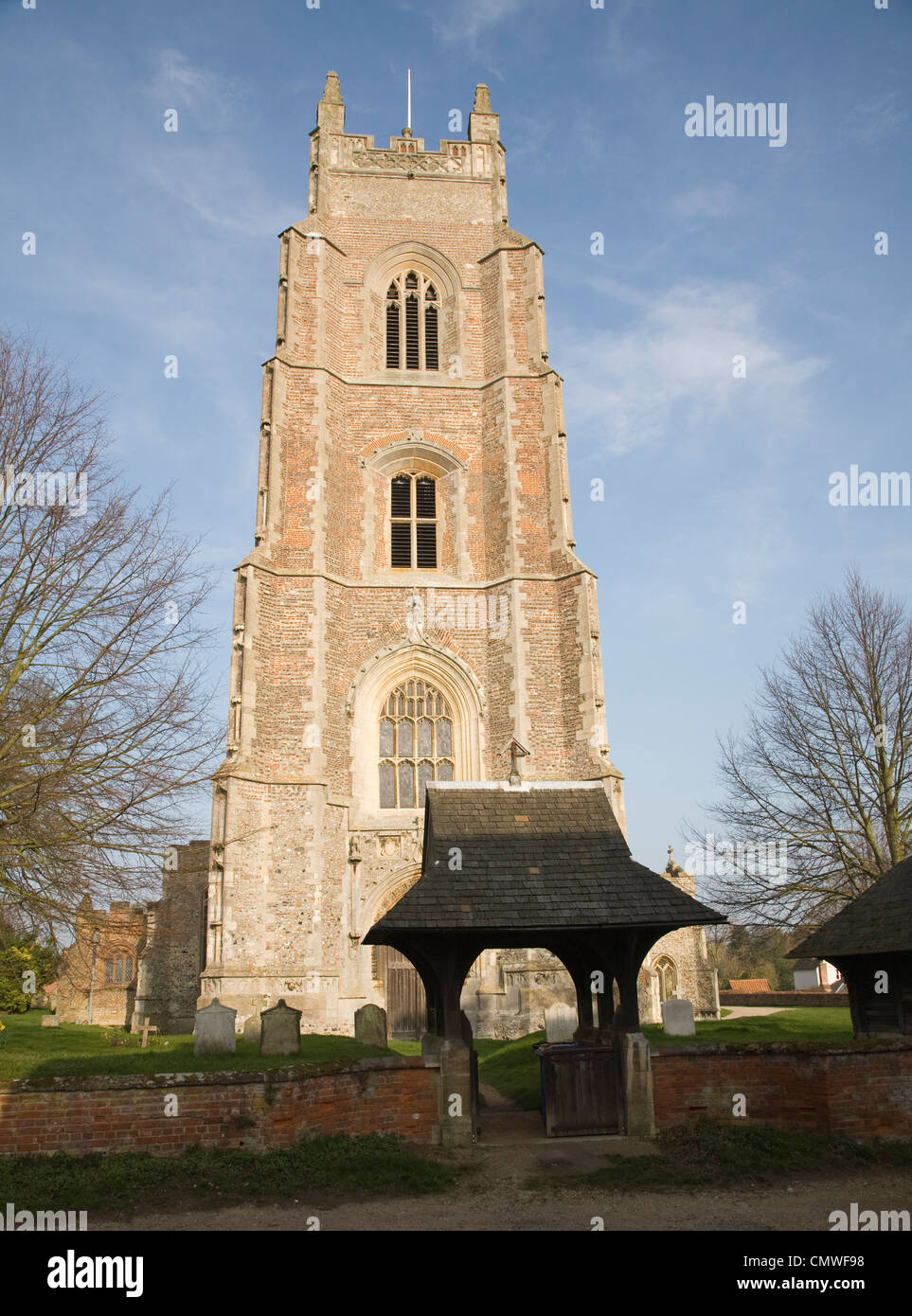 Parish church Saint Mary Stoke by Nayland, Suffolk, England Stock Photo ...