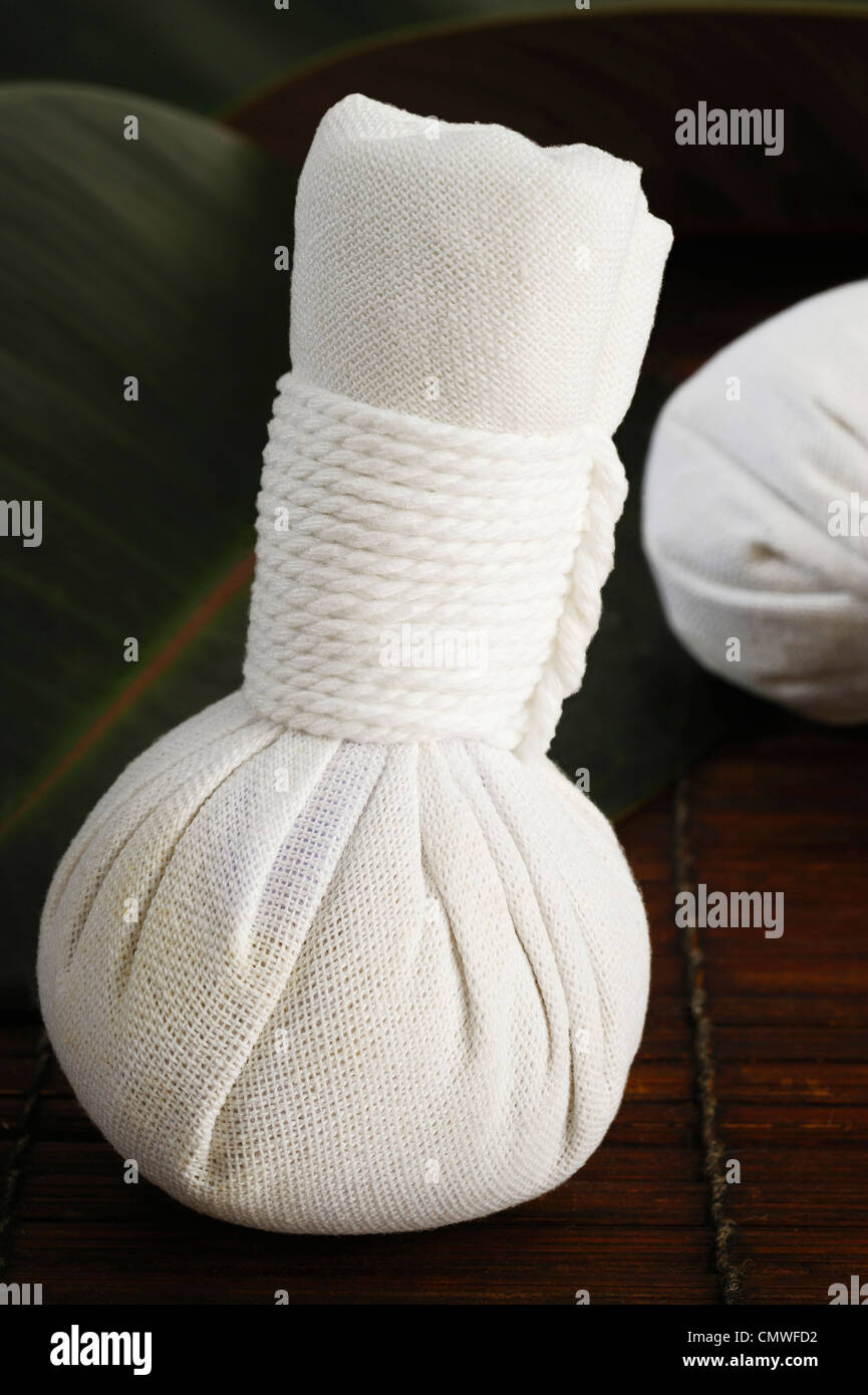 Herbal massage balls Stock Photo - Alamy