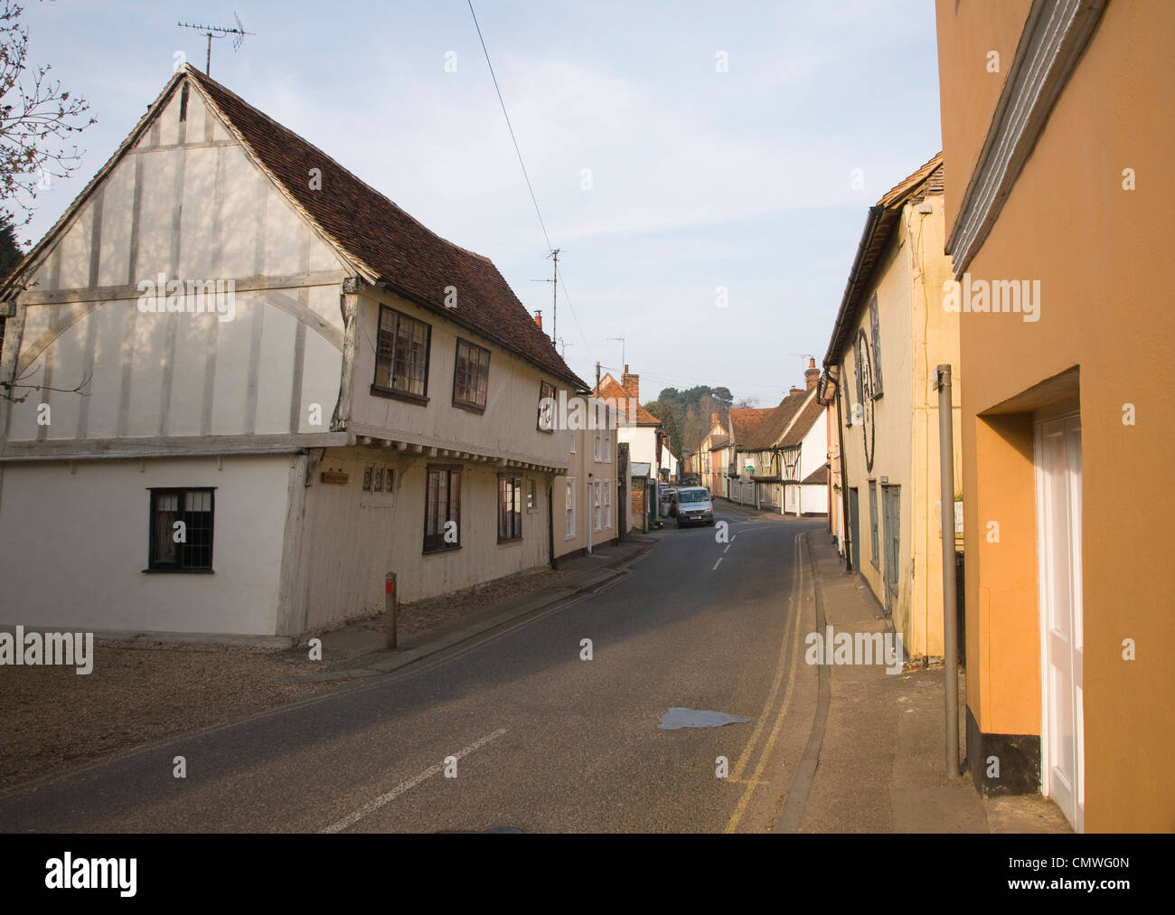 Historic sixteenth and seventeen century houses, Nayland, Suffolk ...