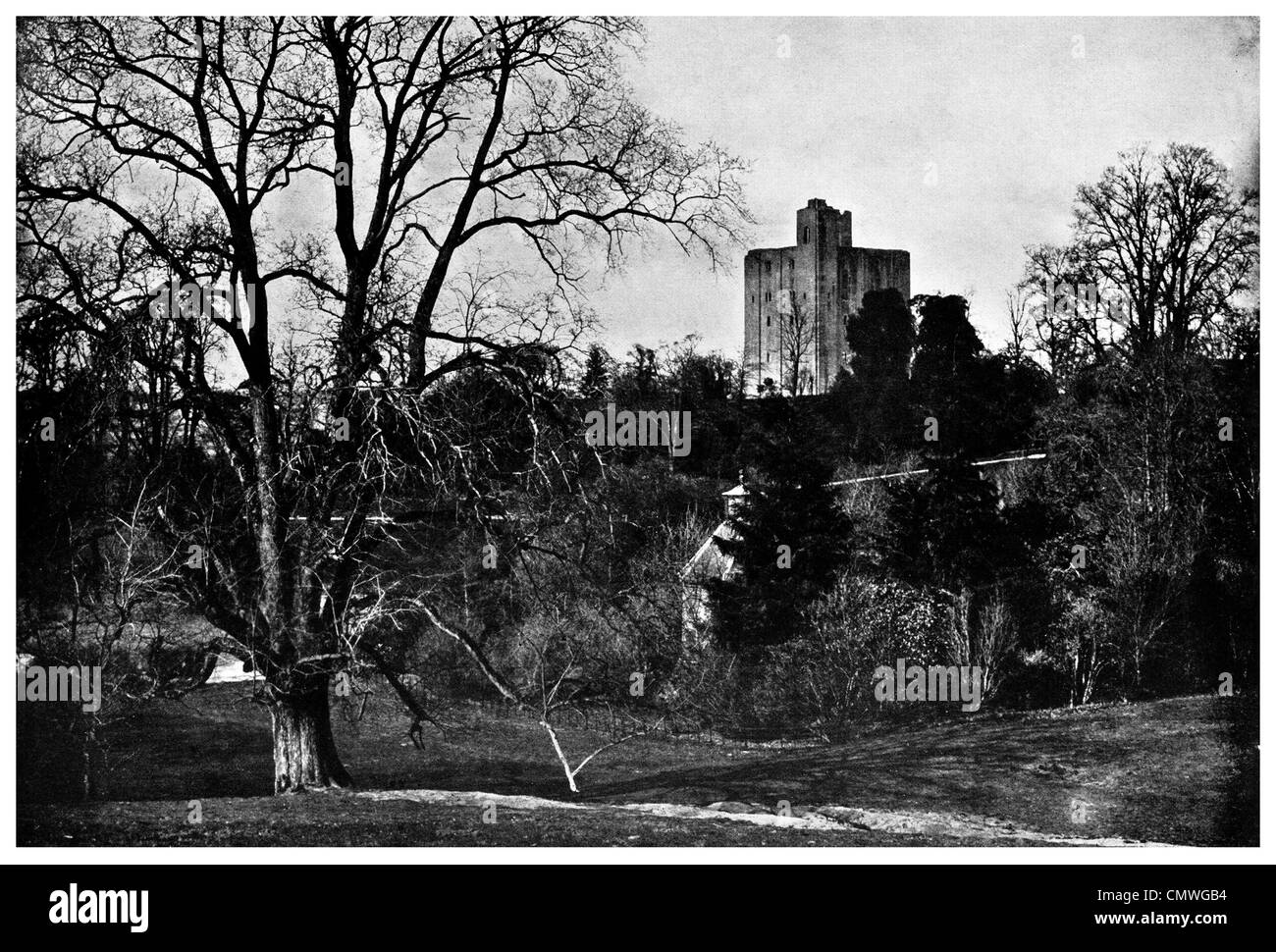 Ancient castle in county Black and White Stock Photos & Images - Alamy