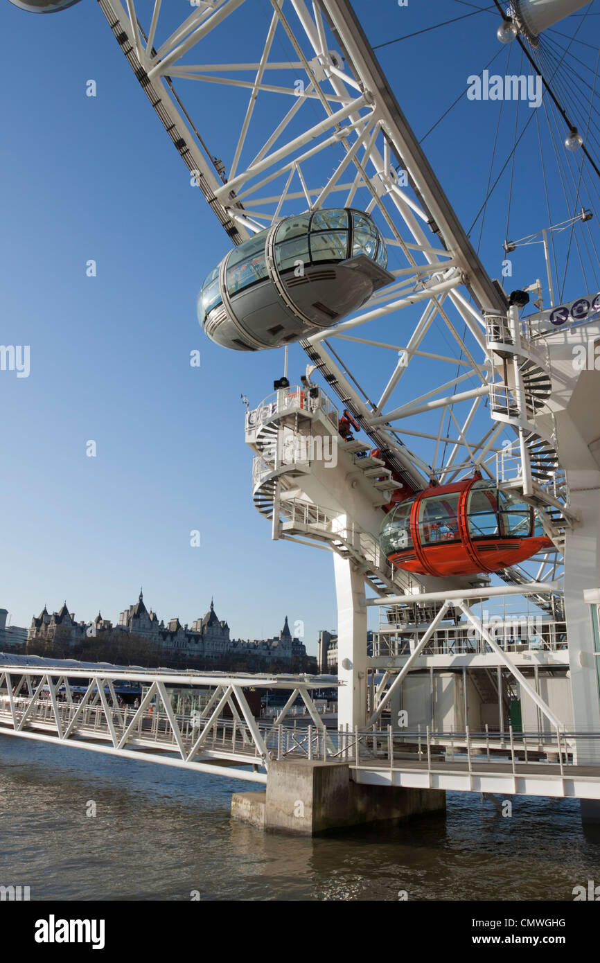 The London Eye on the Southbank, London, England, UK Stock Photo - Alamy