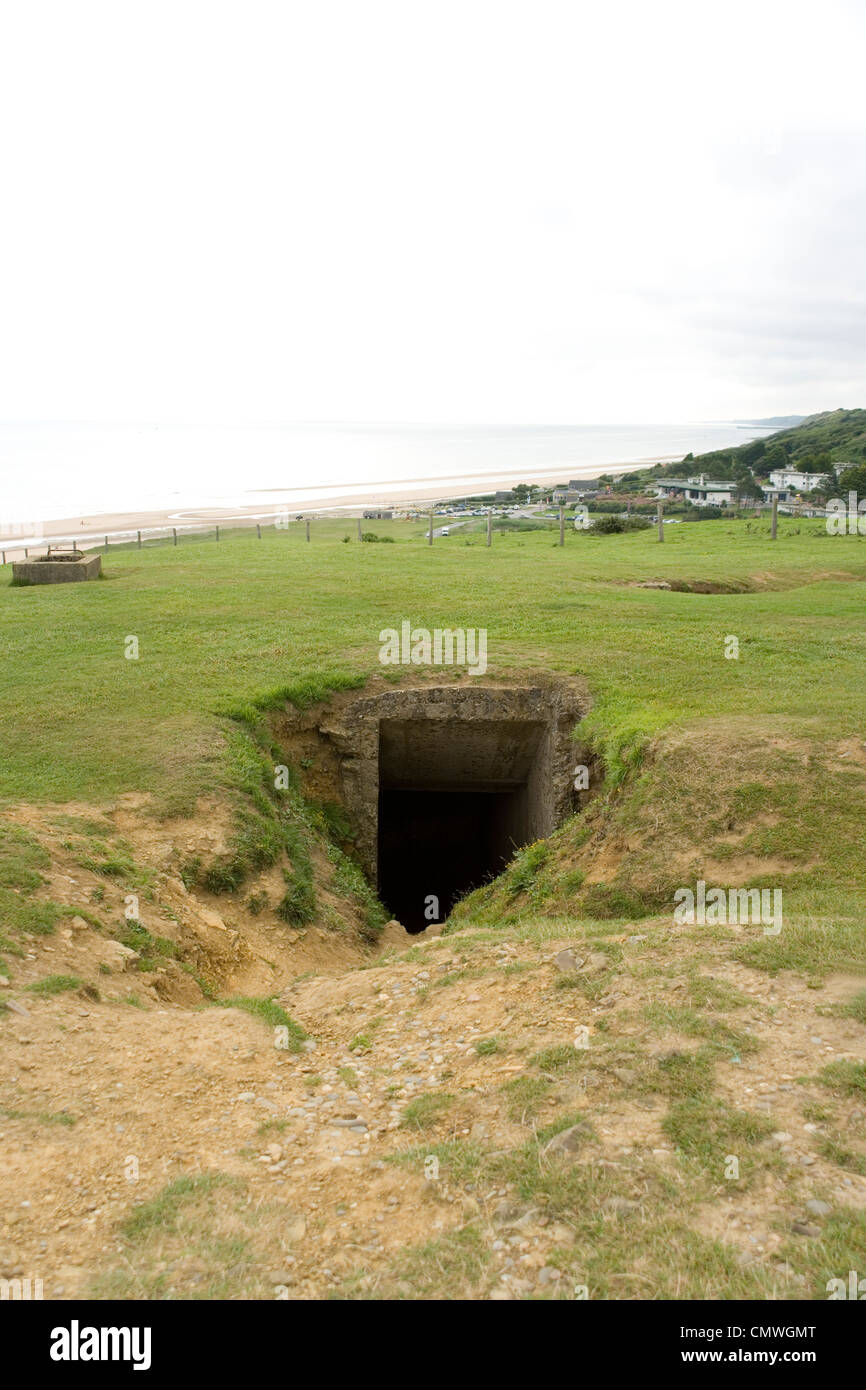 German bunker WN62 by the American National cemetery overlooking the ...