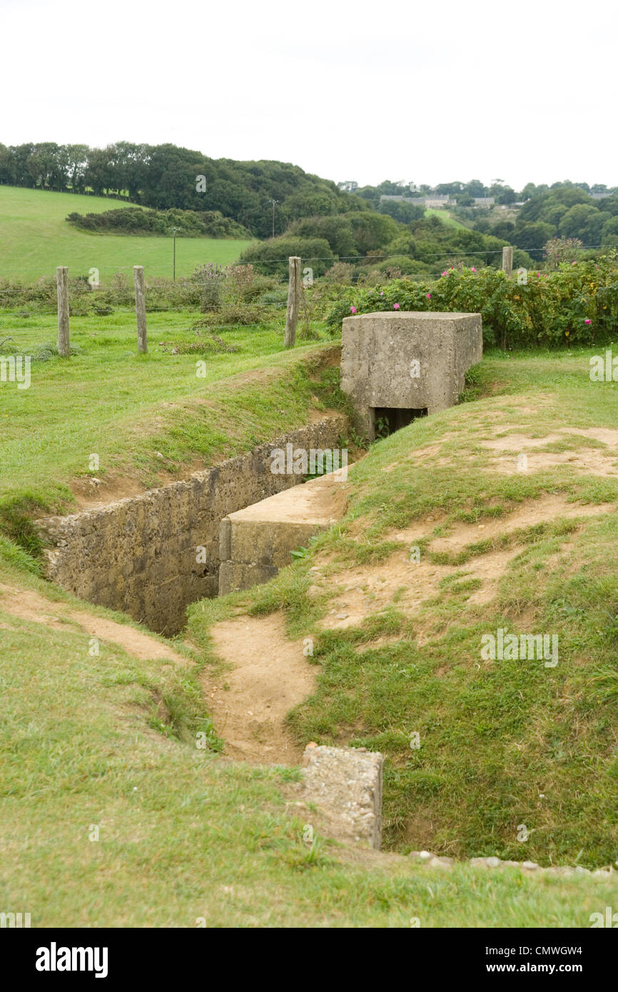 German bunker WN62 by the American National cemetery overlooking the ...
