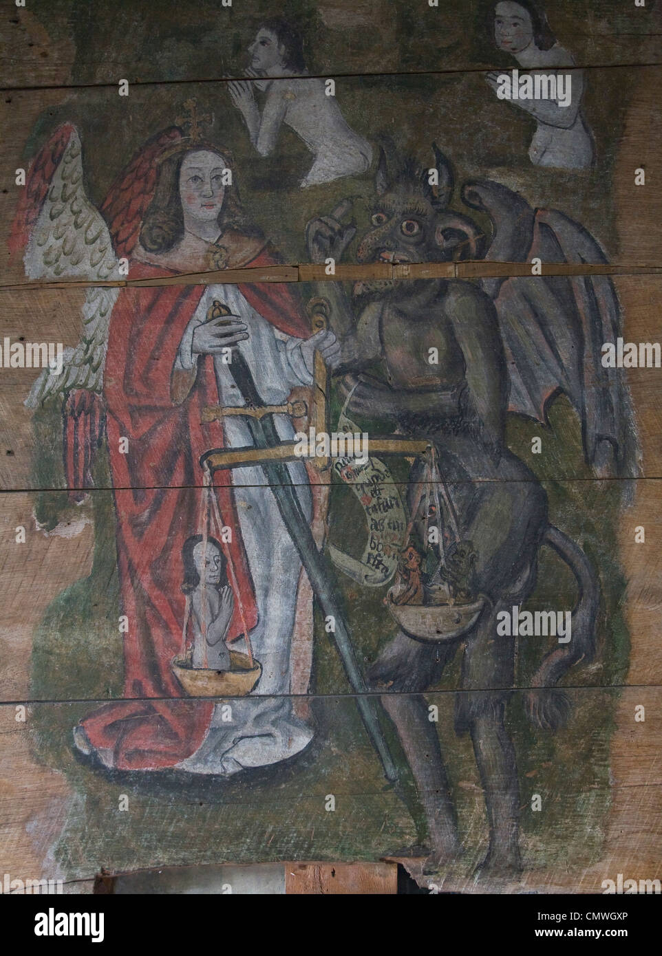 The Wenhaston Doom Day of Judgment painting, Wenhaston church, Suffolk ...