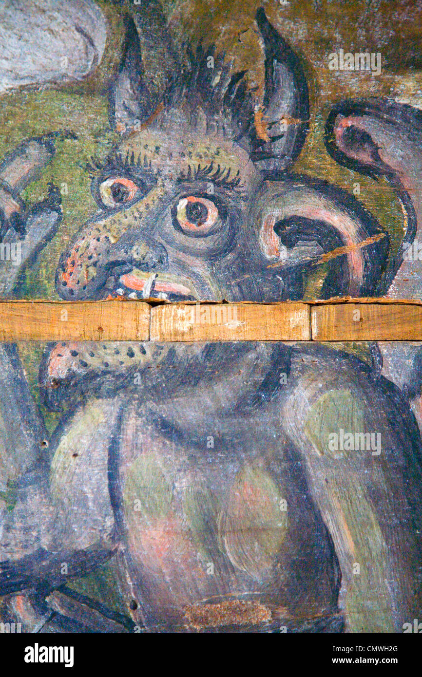 The Wenhaston Doom Day of Judgment painting, Wenhaston church, Suffolk ...