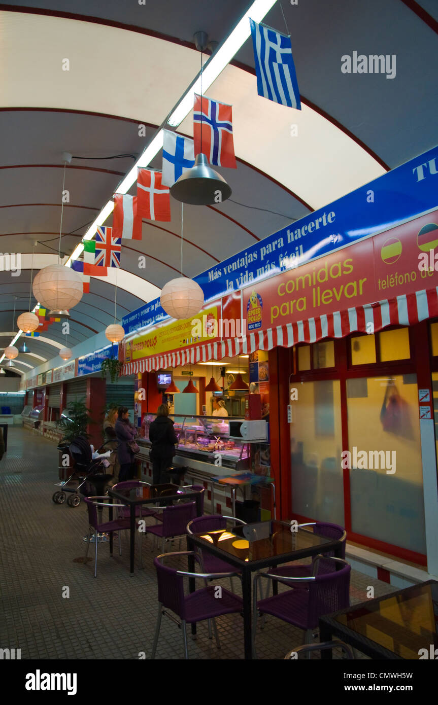 Restaurant inside El Arenal market hall El Arenal district central ...