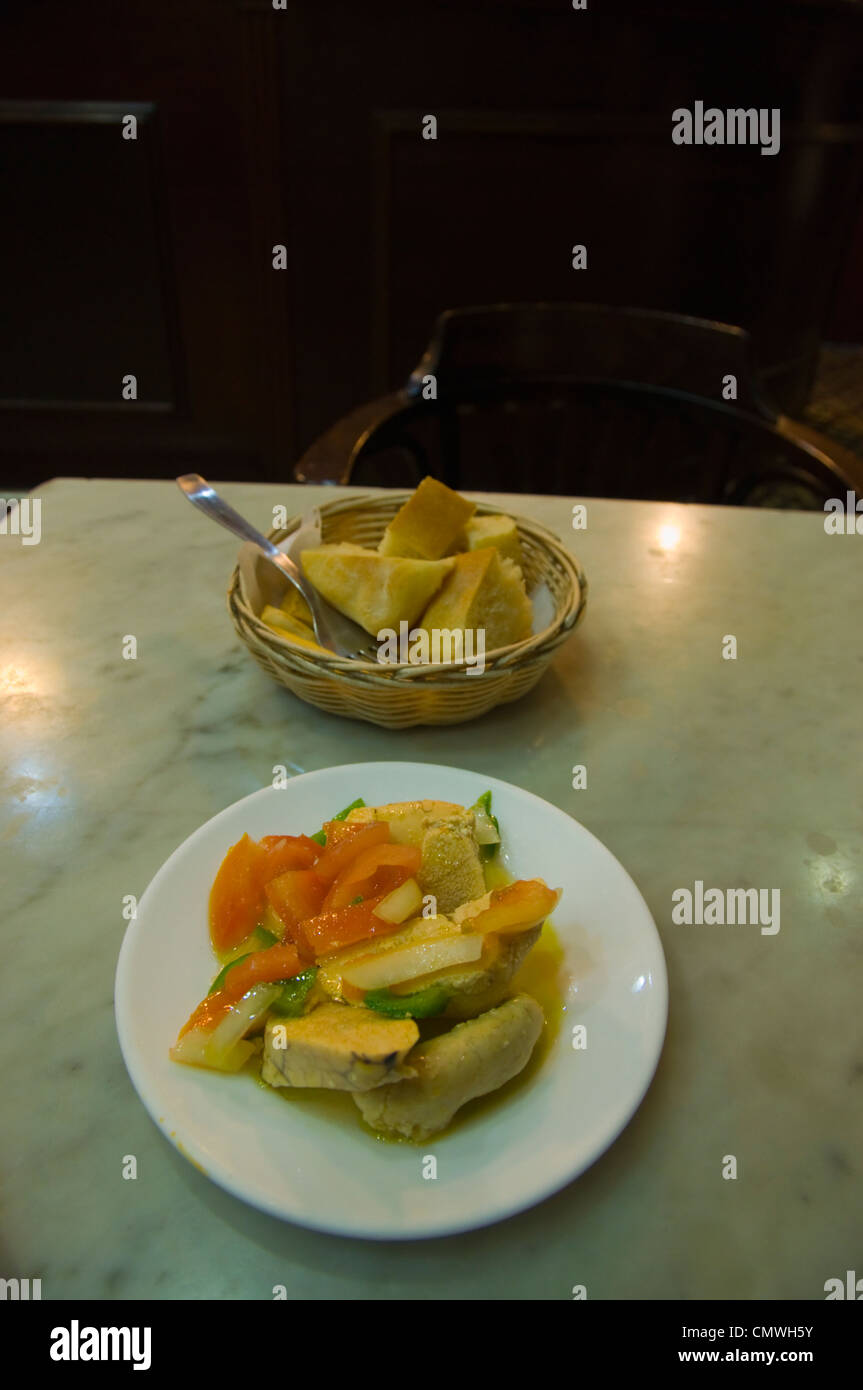 Tapas tuna with salad Seville Andalusia Spain Stock Photo - Alamy