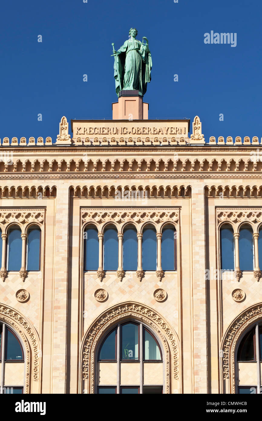 Building of the Upper Bavaria Government; Munich, Bavaria, Germany ...