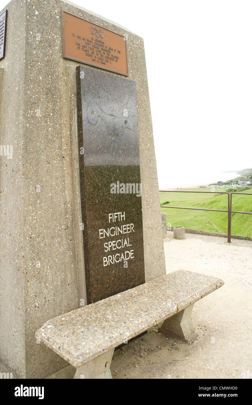 5th Engineer Special Brigade Memorial remembering the D Day dead sited ...