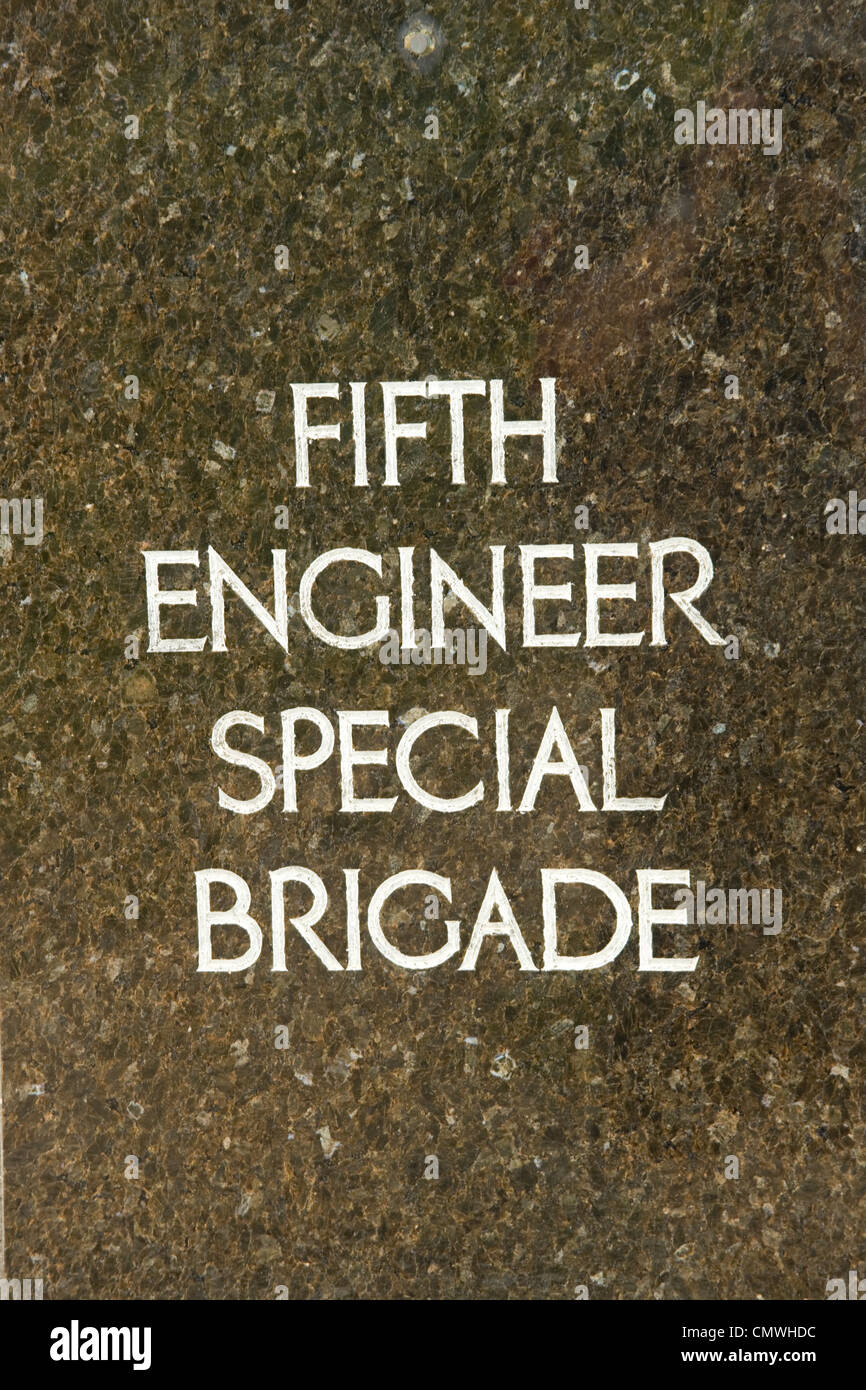 5th Engineer Special Brigade Memorial remembering the D Day dead sited ...
