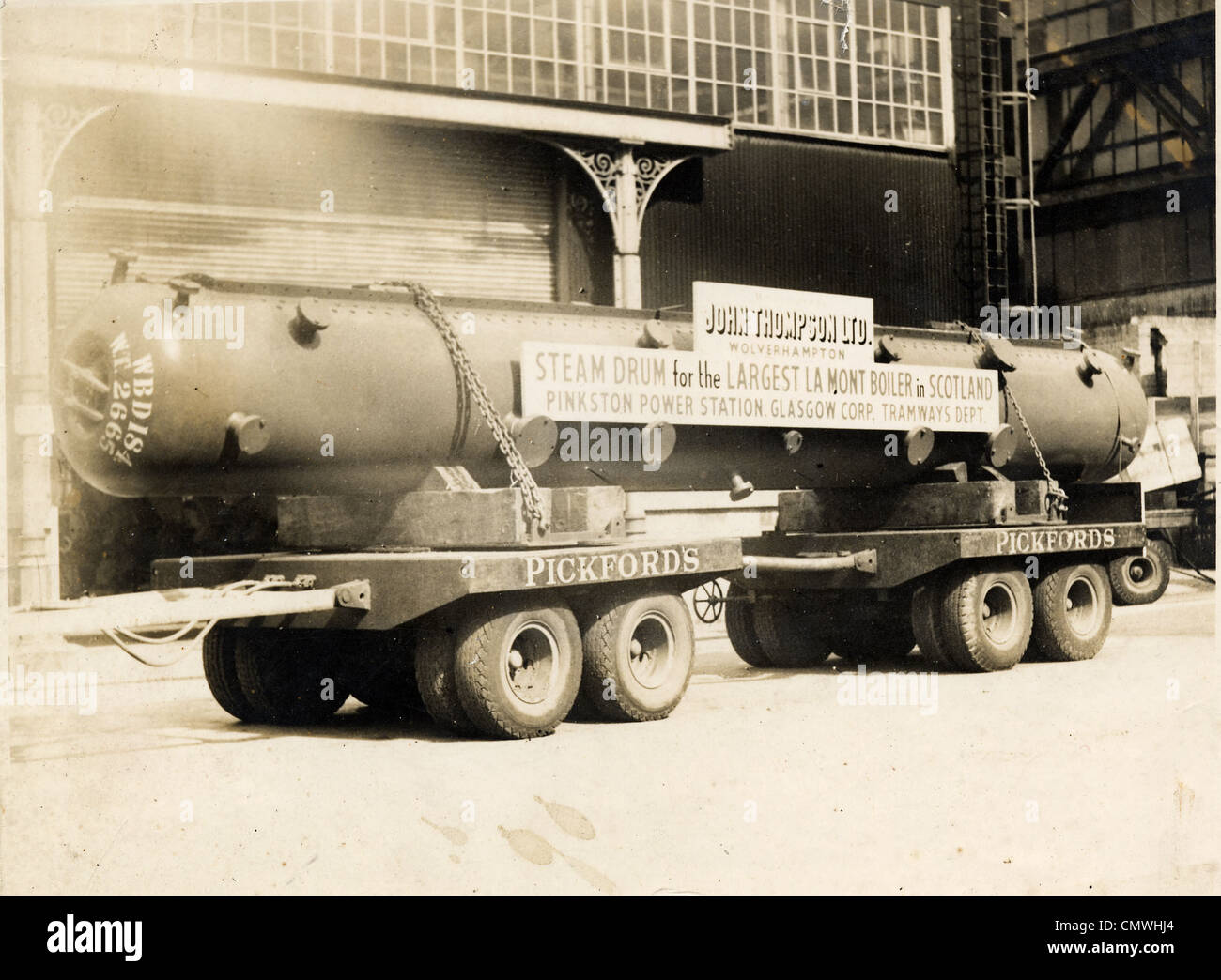 Steam Drum, John Thompson (Wolverhampton) Ltd. Wolverhampton, Mid 20th ...