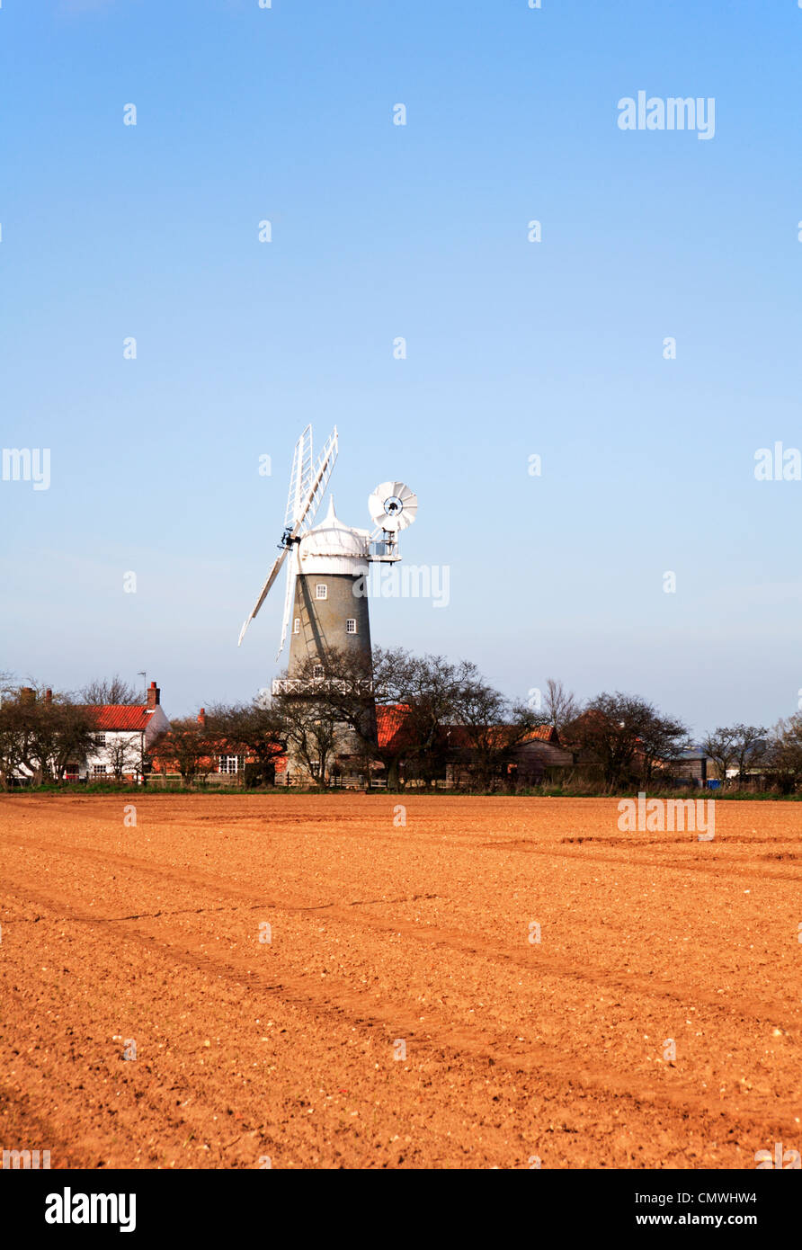 A view of Great Bircham Windmill in West Norfolk, England, United ...