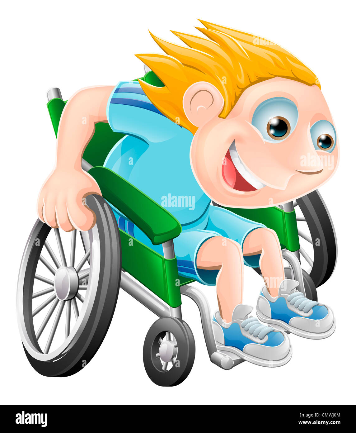 Disabled athlete boy in wheelchair hi-res stock photography and images ...