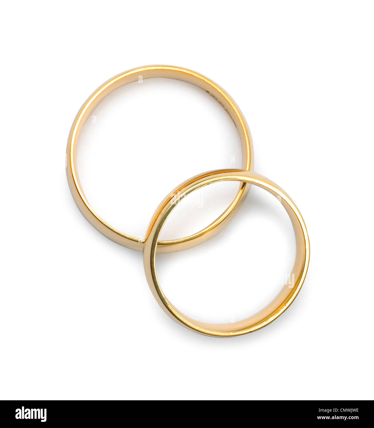 Two gold rings hi-res stock photography and images - Alamy