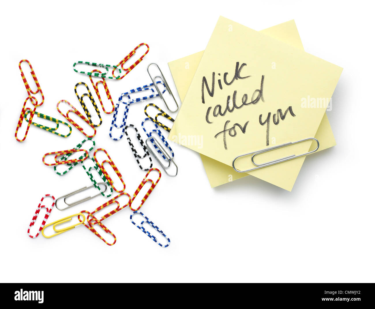 Page book notes stick hi-res stock photography and images - Alamy