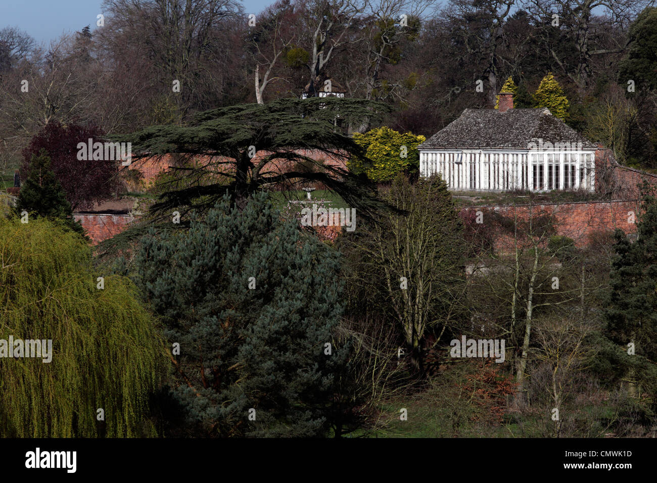 Pitchford Hall in Shropshire, viewed from an easterly perspective Stock ...