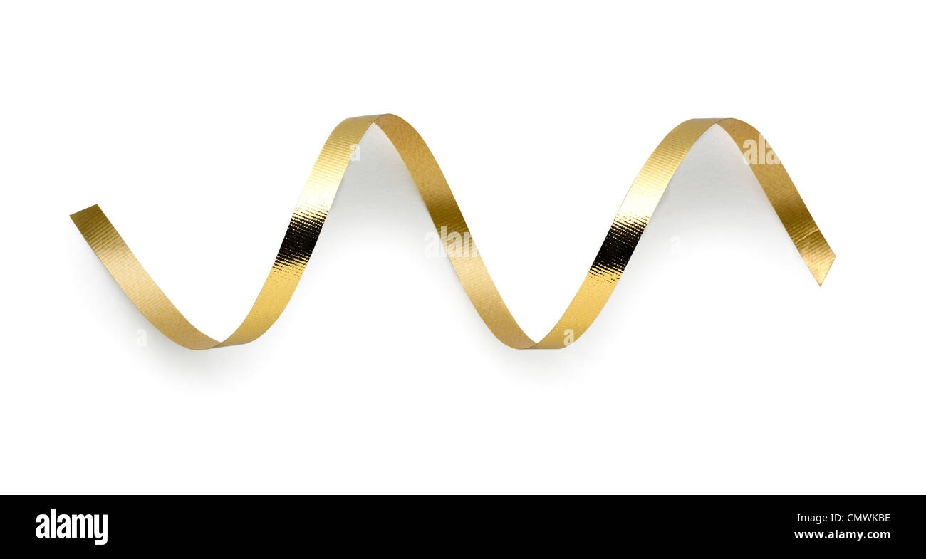 Gold scissors ribbon Cut Out Stock Images & Pictures - Alamy