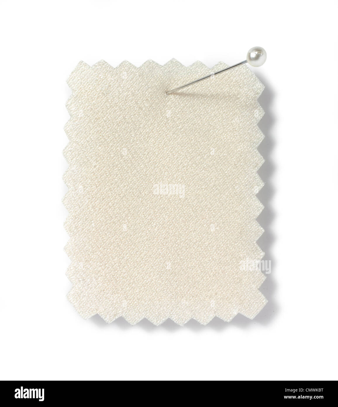 pinned cloth sample cut out white background Stock Photo - Alamy