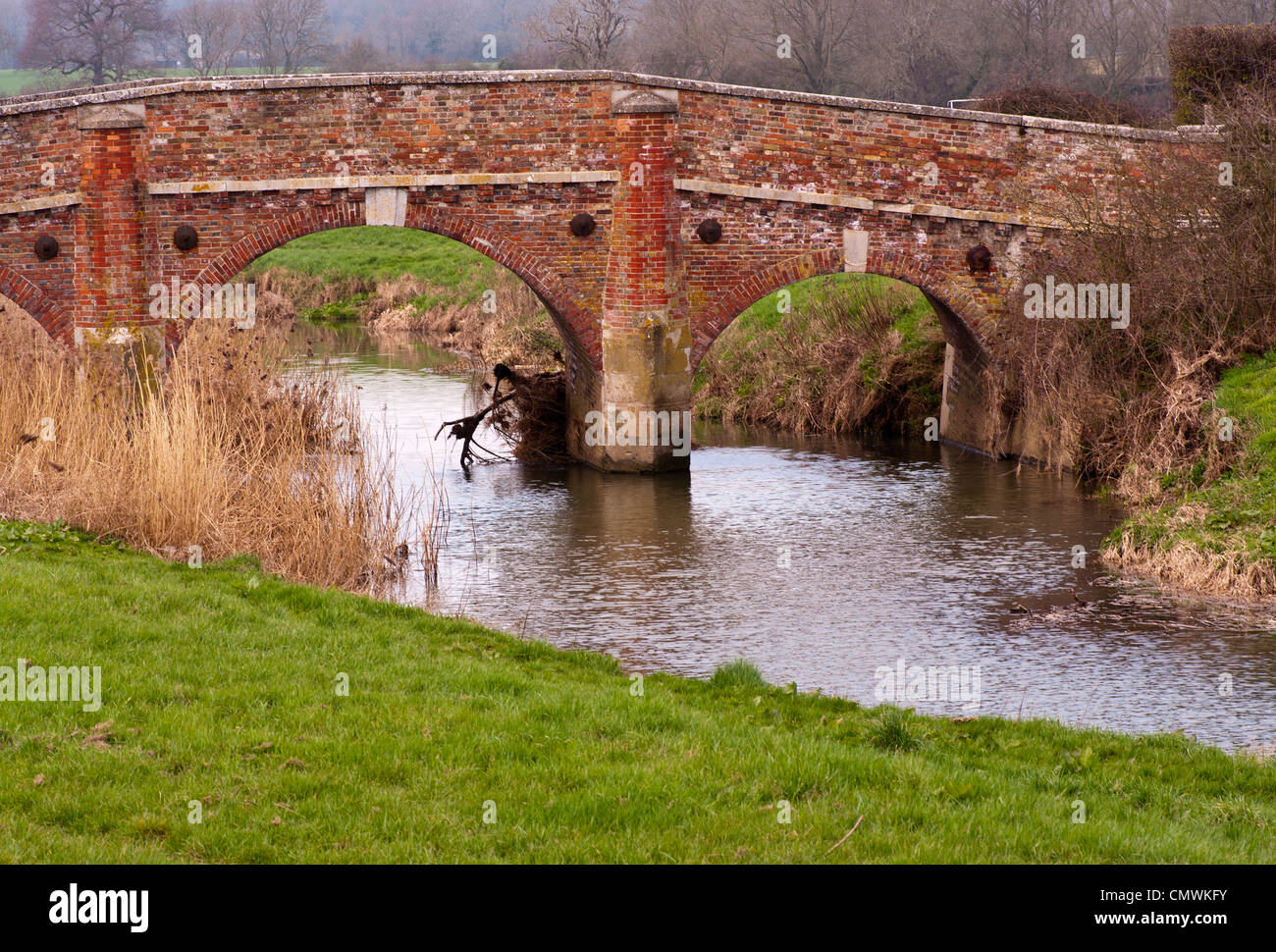 Brick Road Bridge Over The River Rother at Bodiam East Sussex UK Stock ...