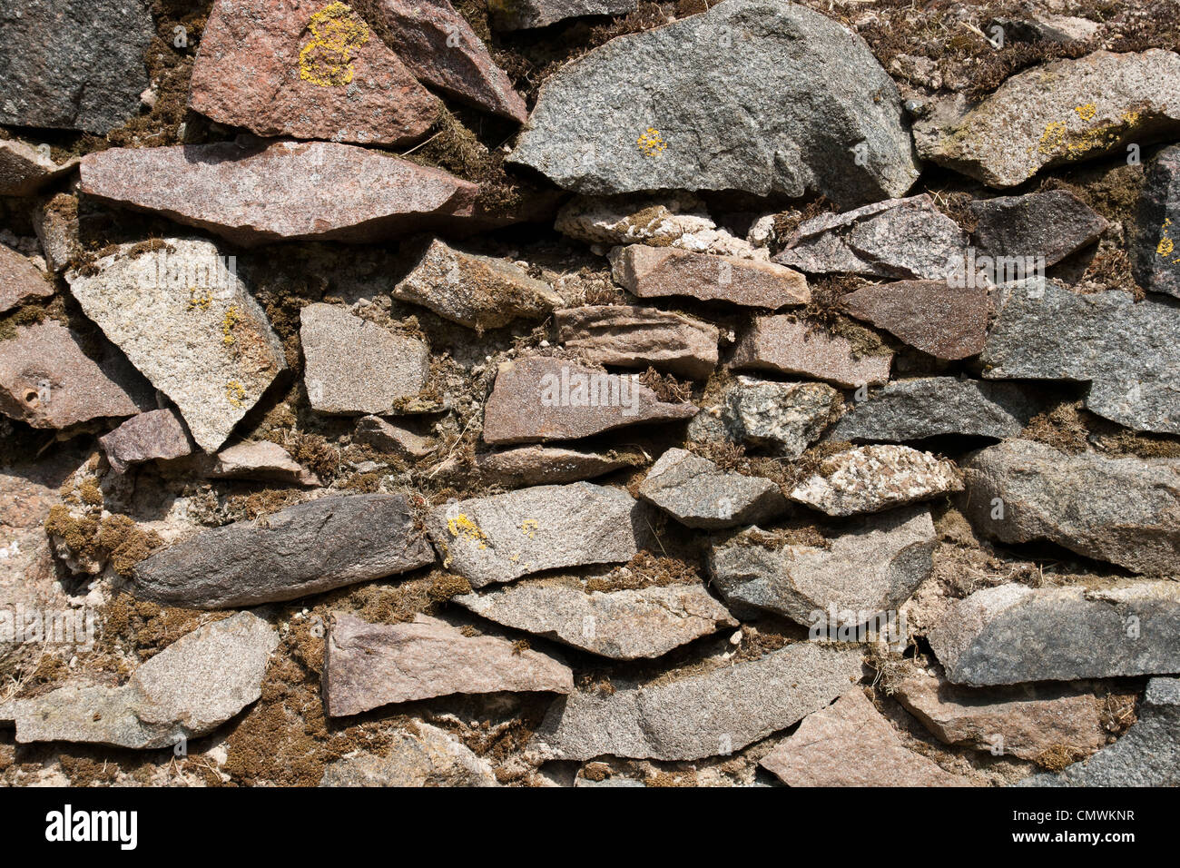 Rock Wall.Close up of a Stacked Stone Facade Background Stock Photo - Alamy