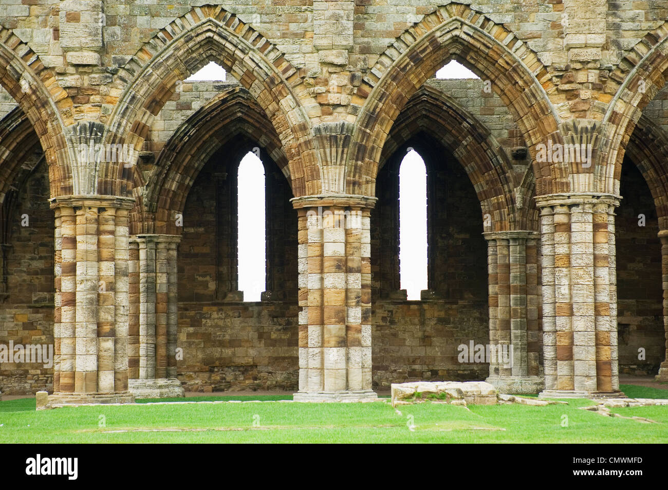 Whitby Cathedral North Yorkshire Stone Ruins High Resolution Stock ...